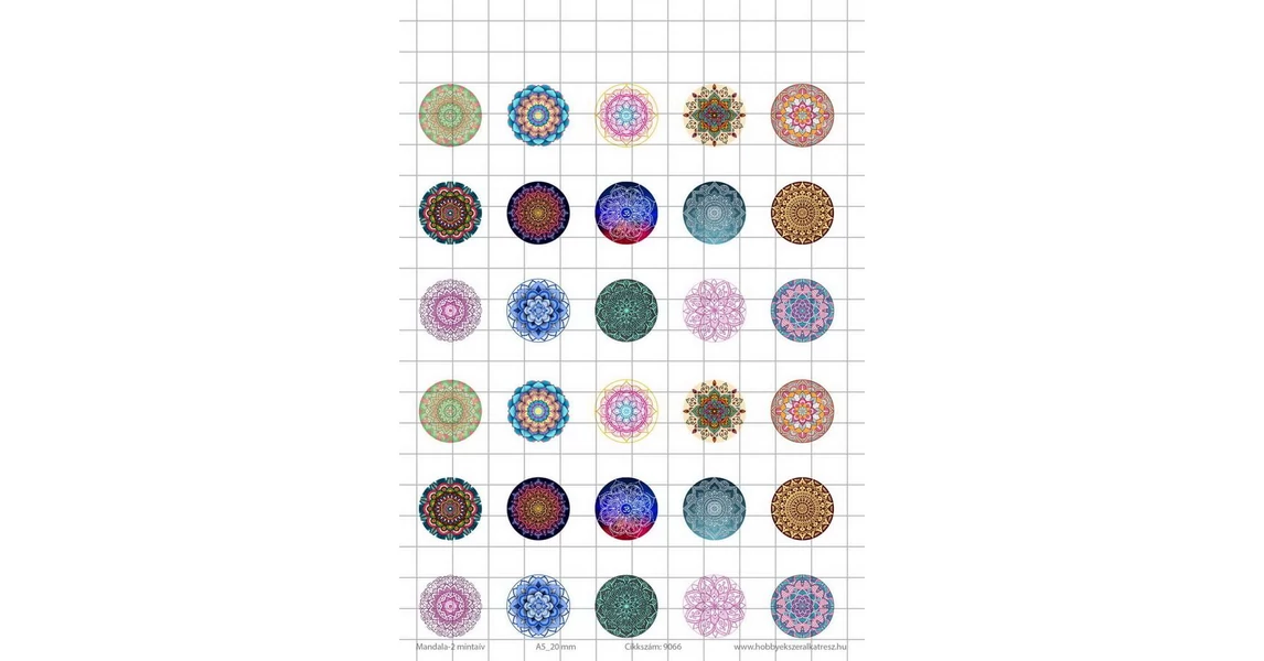 20mm-es üveglencsés ékszerpapír életfa mintával